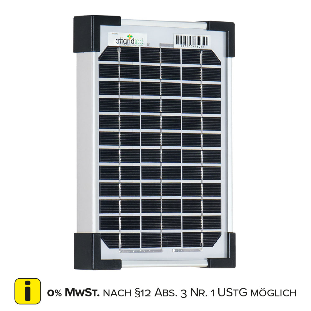 Solar Panel 12V 5W — Omega electronic GmbH